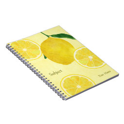 Lemon Notebook | Zazzle