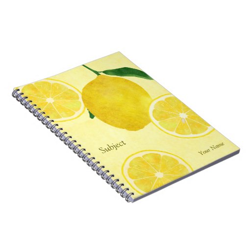 Lemon Notebook | Zazzle