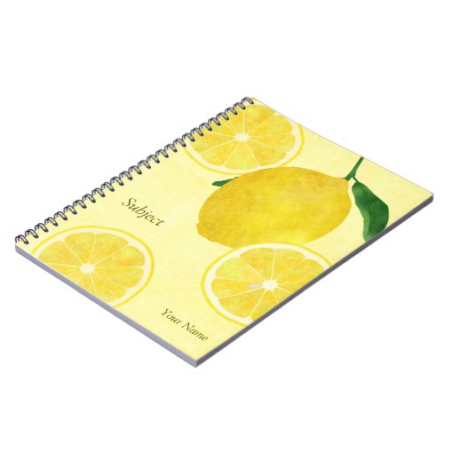 Lemon Notebook | Zazzle