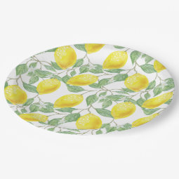 Lemon Paper Plates | Zazzle