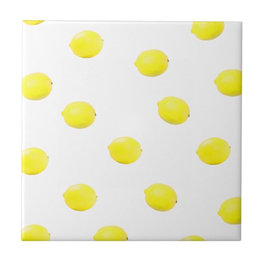 lemon pattern version 2 ceramic tile | Zazzle.com