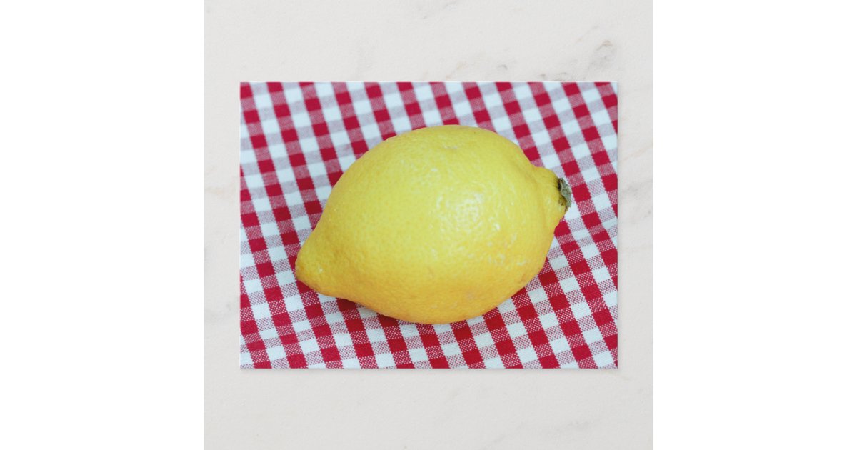 Lemon Picnic Postcard | Zazzle