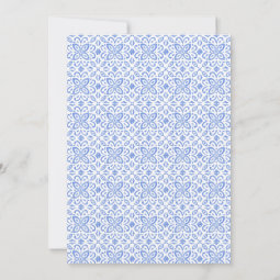 Lemon Positano Italian Blue Tile Bridal Shower Invitation | Zazzle