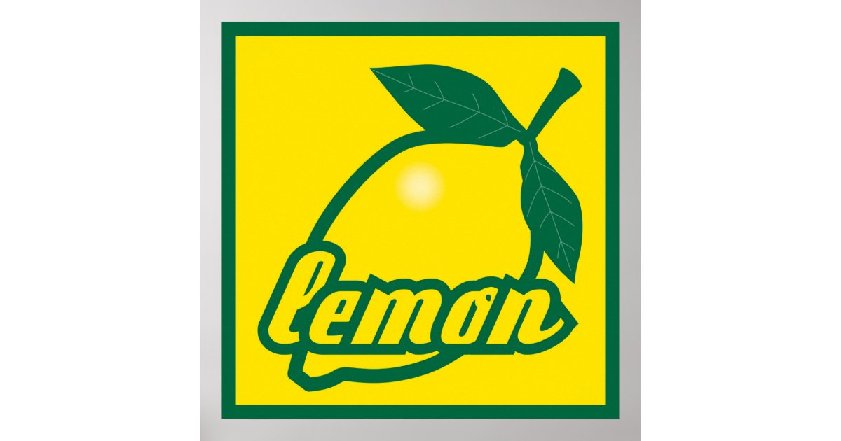 lemon poster | Zazzle