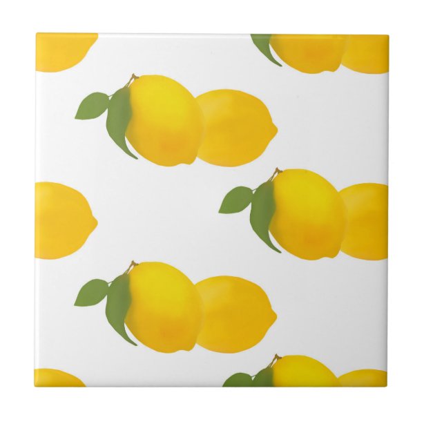 Lemon Decorative Ceramic Tiles | Zazzle