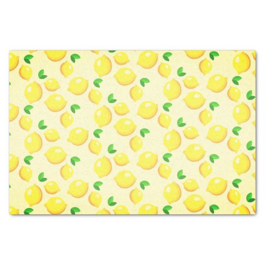 Lemon Print Tissue Paper | Zazzle.com