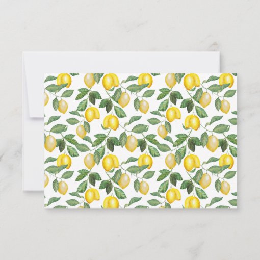 Lemon Season | Lemon Tree Note Card | Zazzle