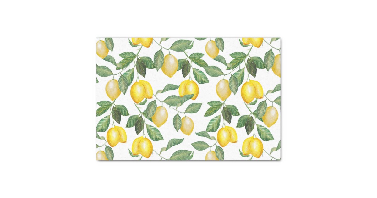 Lemon Season | Patterned Tissue Paper | Zazzle