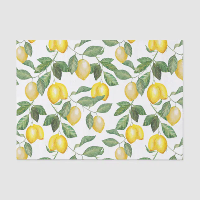 Lemon Season | Patterned Tissue Paper | Zazzle