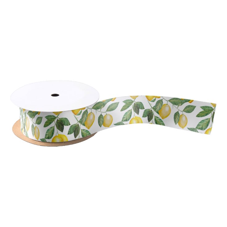 Lemon Season | Satin Ribbon | Zazzle