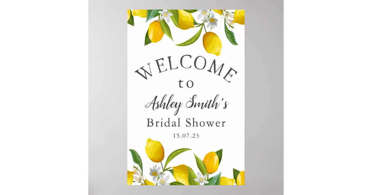 Lemon, she found her main squeeze welcome sign | Zazzle