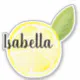 Lemon Slice and Name Vinyl Cut Fruit Sticker | Zazzle