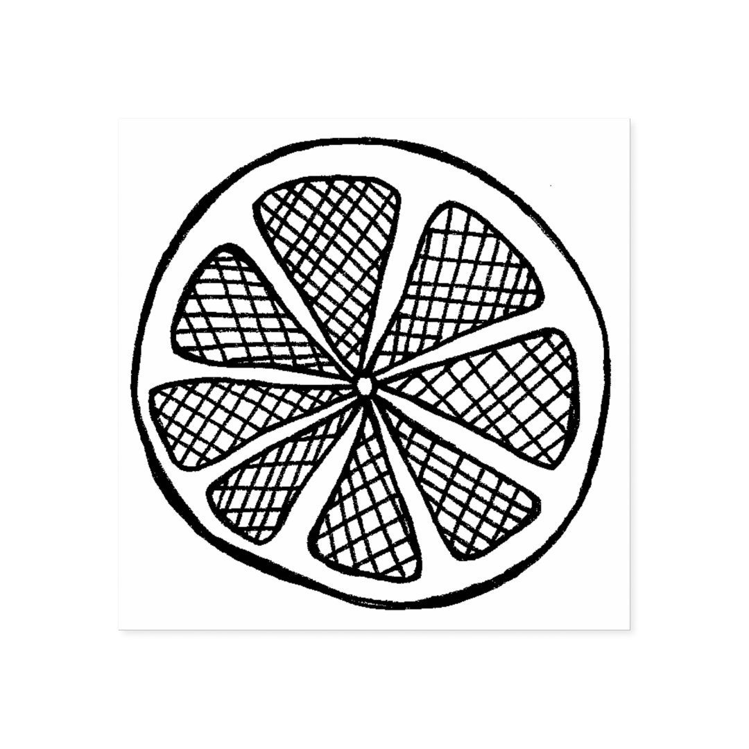Lemon Slice Stamp | Zazzle