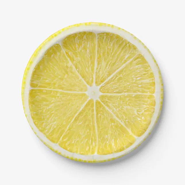 Lemon Slice Summer Party Paper Plates | Zazzle