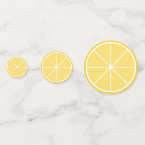 Lemon slices | lemonade party confetti | Zazzle