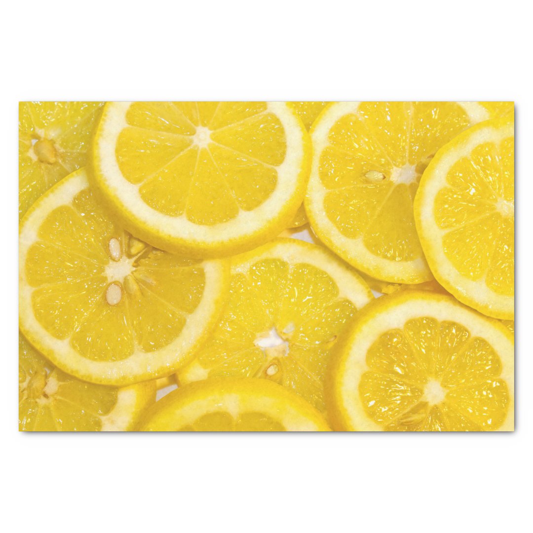 Lemon Slices Tissue Paper | Zazzle