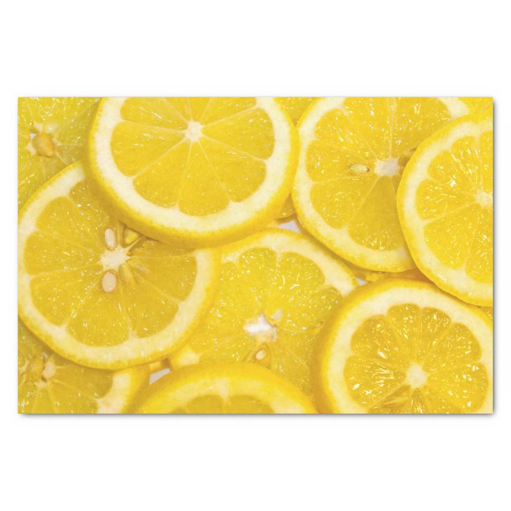 Lemon Slices Tissue Paper | Zazzle