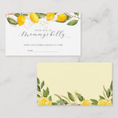 Lemon Summer How Big Is Mommy’s Belly Ticket Enclosure Card | Zazzle