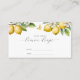 Lemon Summer How Many Lemon Drops Game Enclosure Card | Zazzle