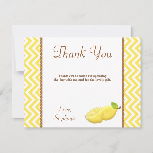 Lemon Thank You Card | Zazzle.com