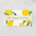 Lemon Tree Catering and Cooking Business Card | Zazzle