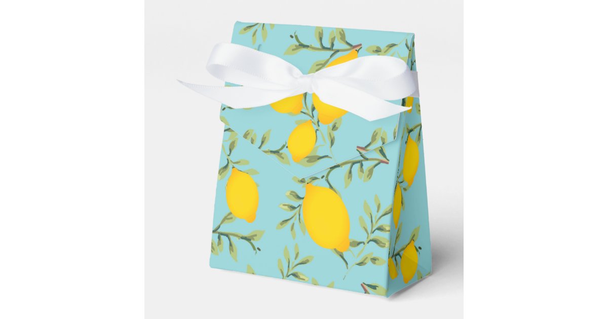 Lemon Tree Party Favor Box | Zazzle