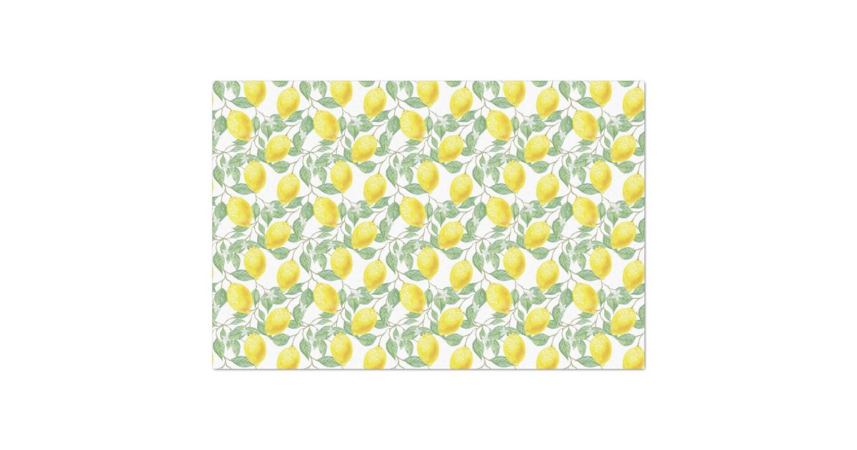 Lemon Tree Tissue Paper | Zazzle