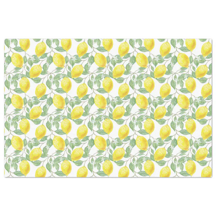 Lemon Tree Tissue Paper | Zazzle