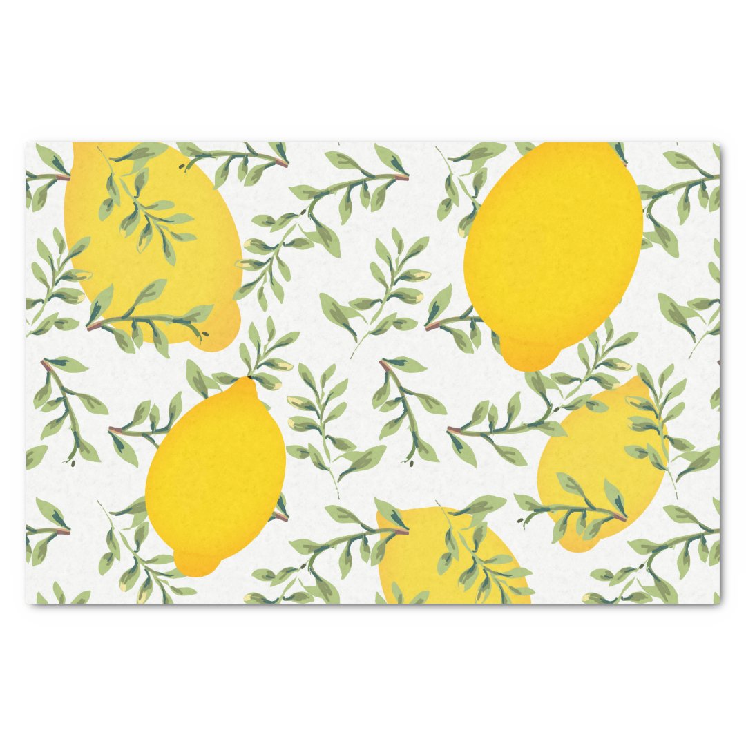 Lemon Tree Tissue Paper | Zazzle