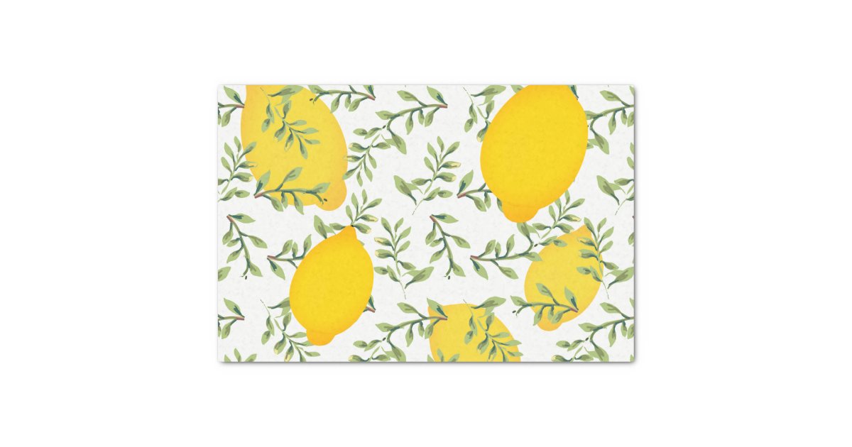 Lemon Tree Tissue Paper | Zazzle