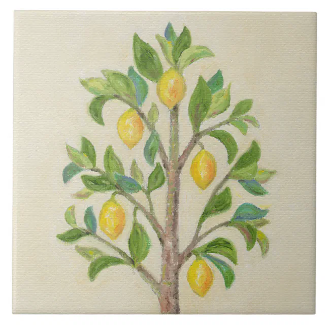 Lemon Tree wall tile | Zazzle