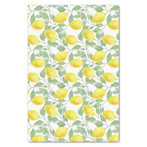 Lemon vine tissue paper | Zazzle