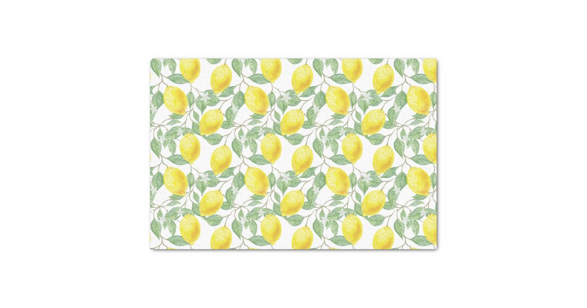 Lemon vine tissue paper | Zazzle