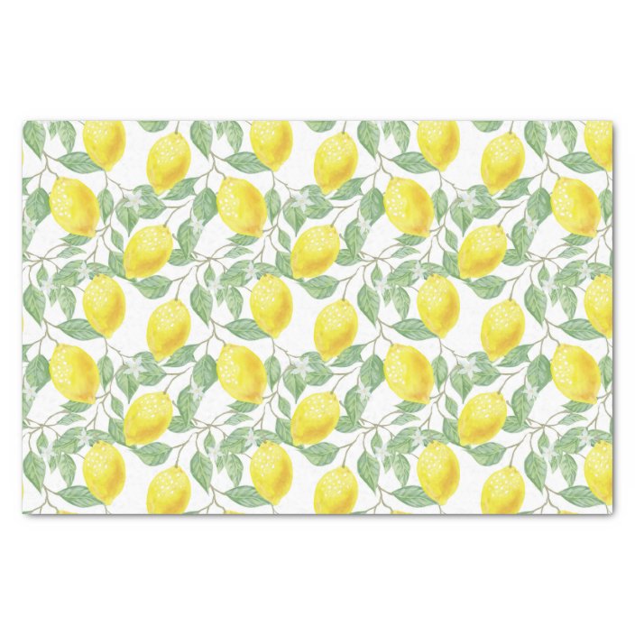 Lemon vine tissue paper | Zazzle.com