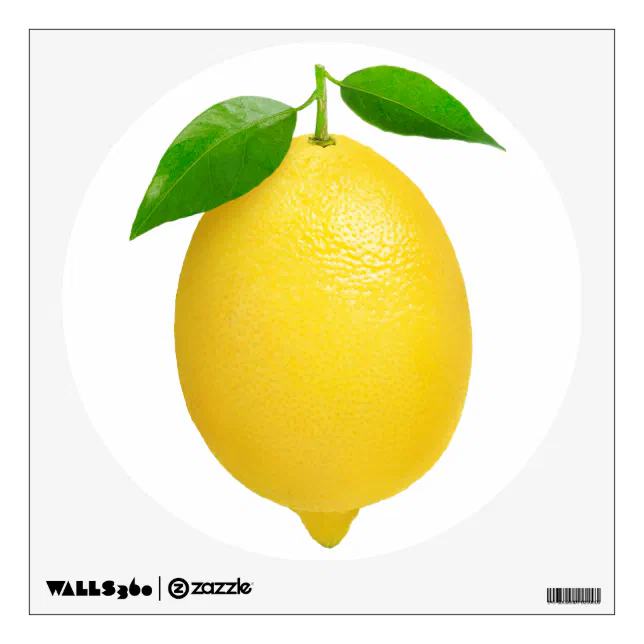 Lemon Wall Sticker | Zazzle