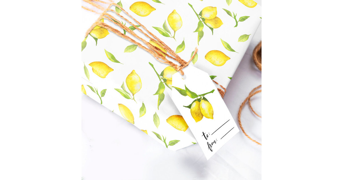 Lemon Wrapping Paper | Zazzle