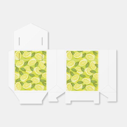 Lemon Yellow Party Favor Box | Zazzle