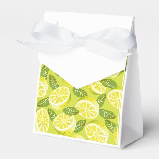 Lemon Yellow Party Favor Box | Zazzle.com