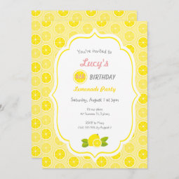 Lemonade Party Invitation | Zazzle