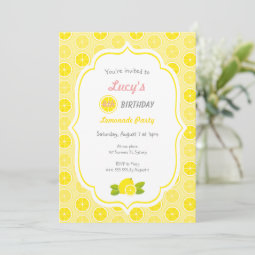 Lemonade Party Invitation | Zazzle