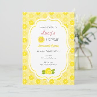 Lemonade Party Invitation | Zazzle