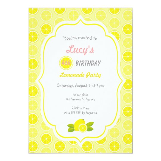 Lemonade Party Invitation | Zazzle.com