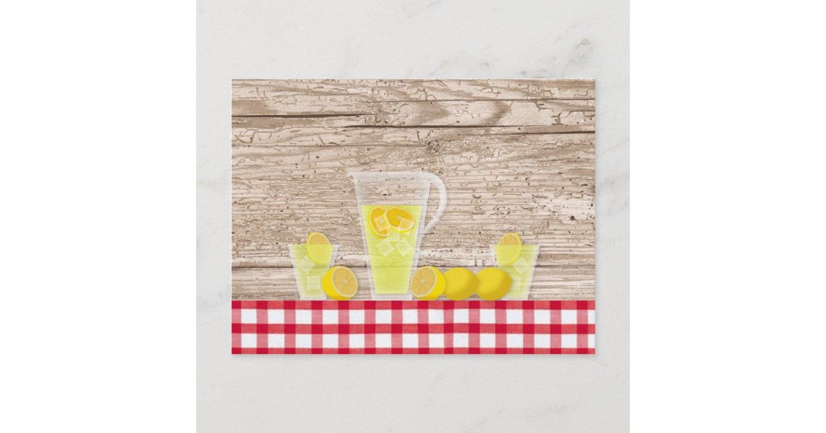 Lemonade Recipe Card | Zazzle