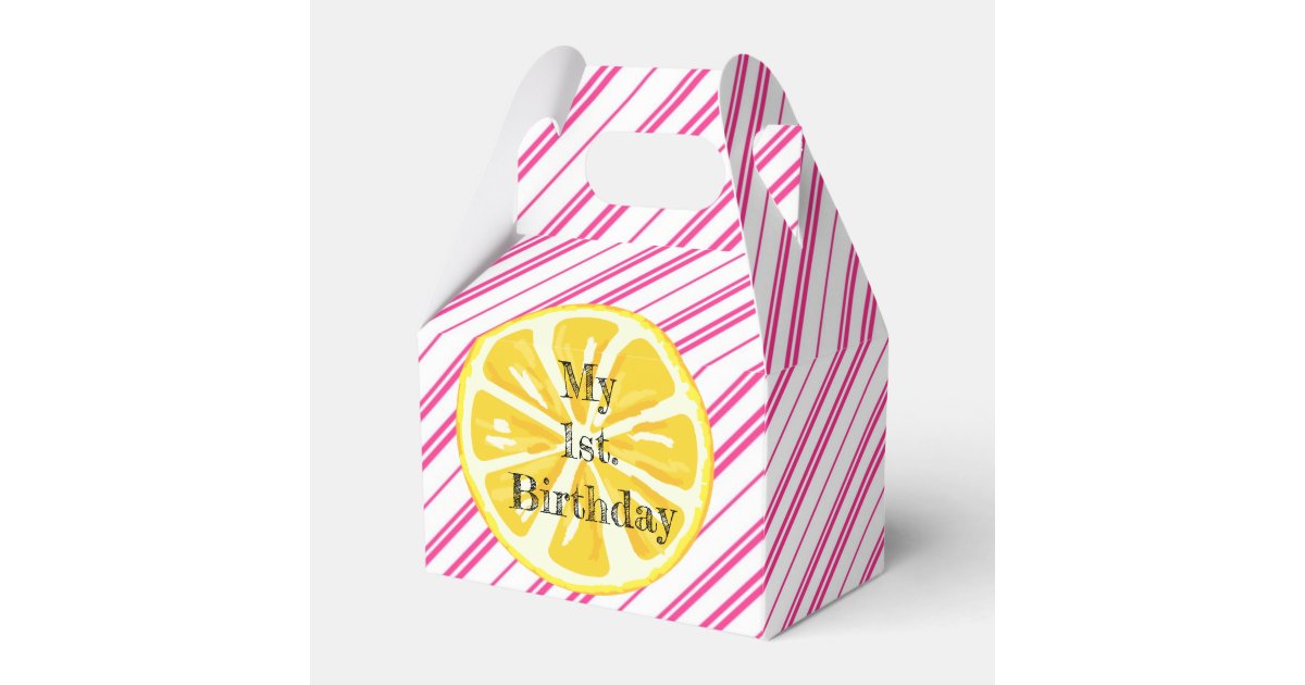 Lemonade Stand Birthday Party Favor Boxes | Zazzle