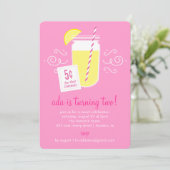 Lemonade Stand Birthday Party Invitation | Zazzle