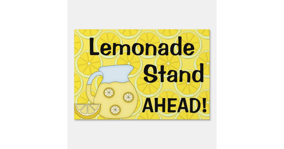 Lemonade Stand Sign | Zazzle