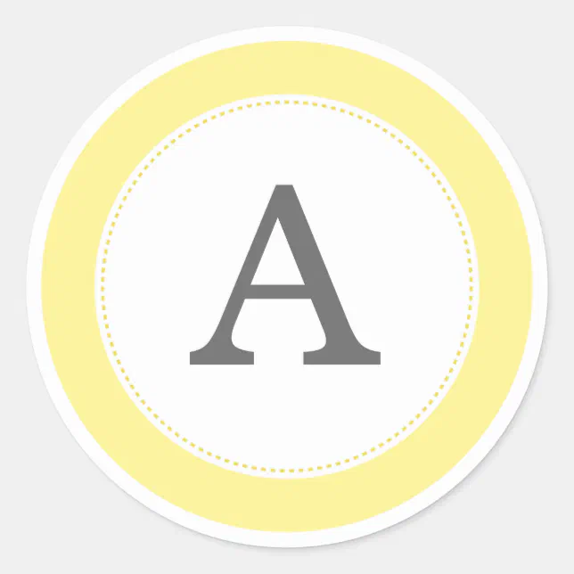 Lemonade Yellow Classic Round Sticker | Zazzle