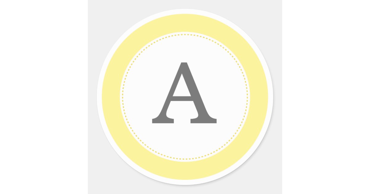 Lemonade Yellow Classic Round Sticker | Zazzle
