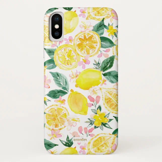 LEMONIZER Yellow Lemons Case-Mate iPhone Case | Zazzle
