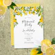 Lemons Blossom Greenery Floral Retirement Party Invitation | Zazzle